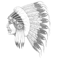 Native American Headdress Sketch — Tandy Leather Canada