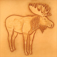 Standing Moose Pattern — Tandy Leather Canada