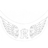 Visor Skull Pattern — Tandy Leather Canada