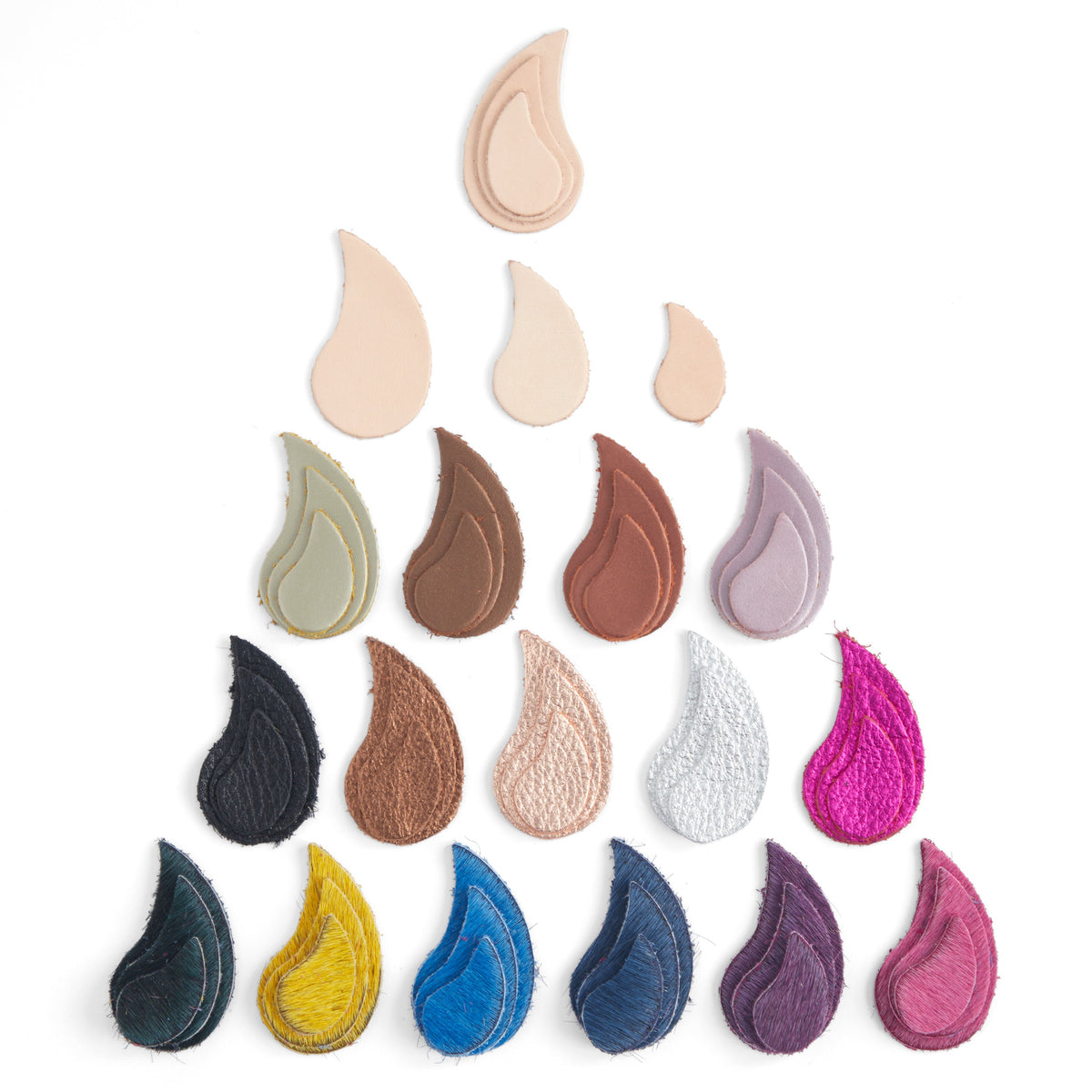 Mini Shapes Curved Teardrop 60 Pack — Tandy Leather Canada