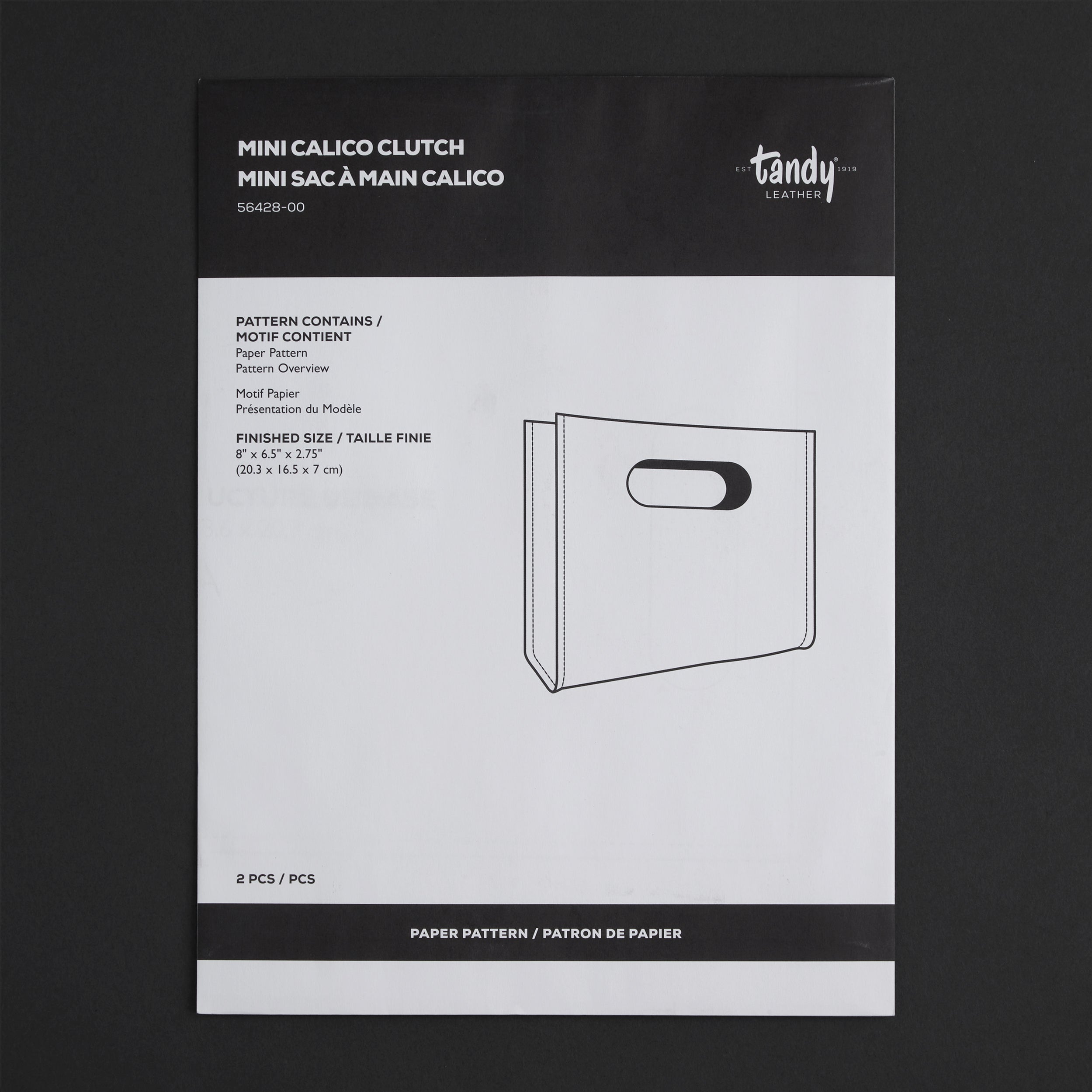 Mini Calico Clutch Paper Pattern | Tandy Leather — Tandy Leather Canada