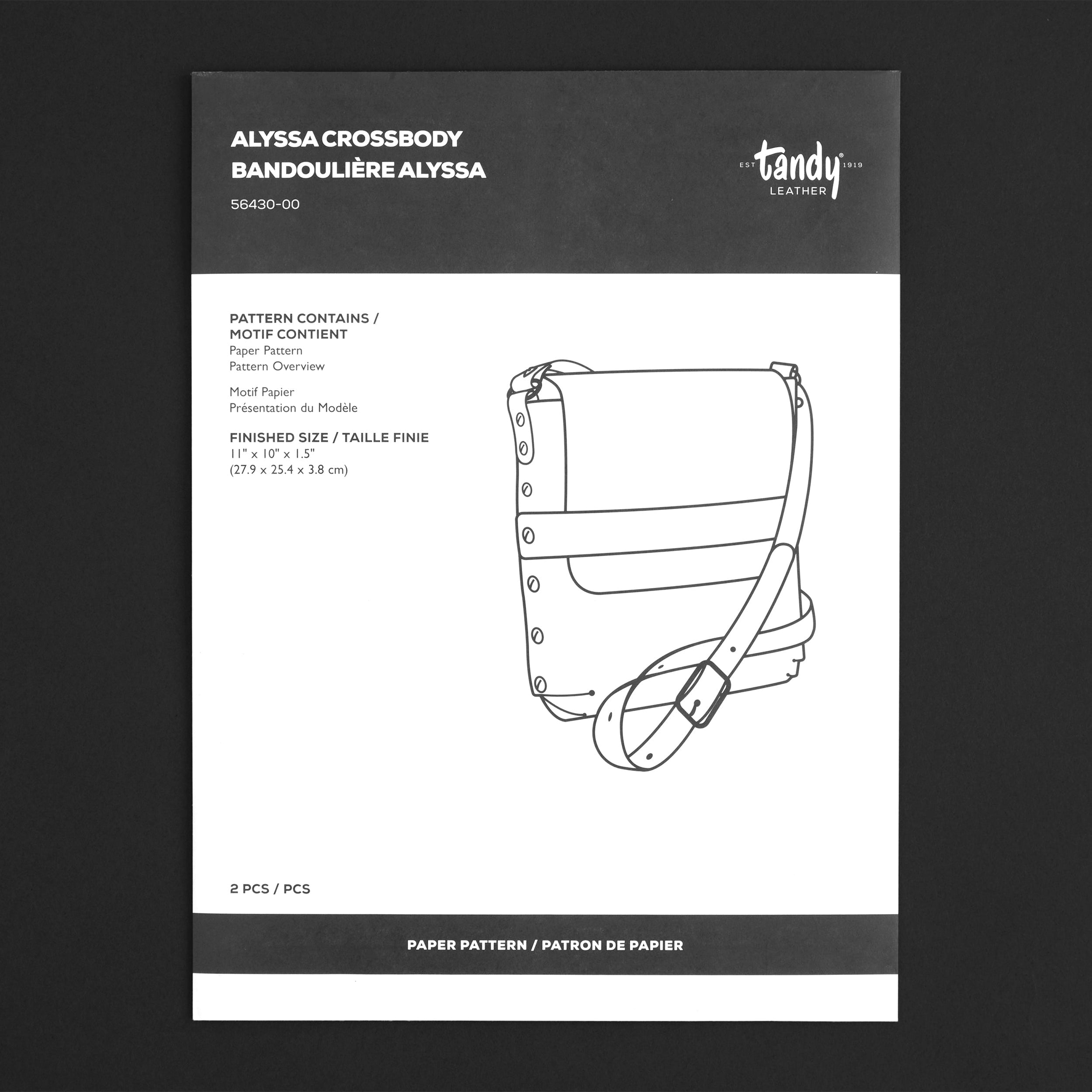 Alyssa Crossbody Paper Pattern | Tandy Leather — Tandy Leather Canada