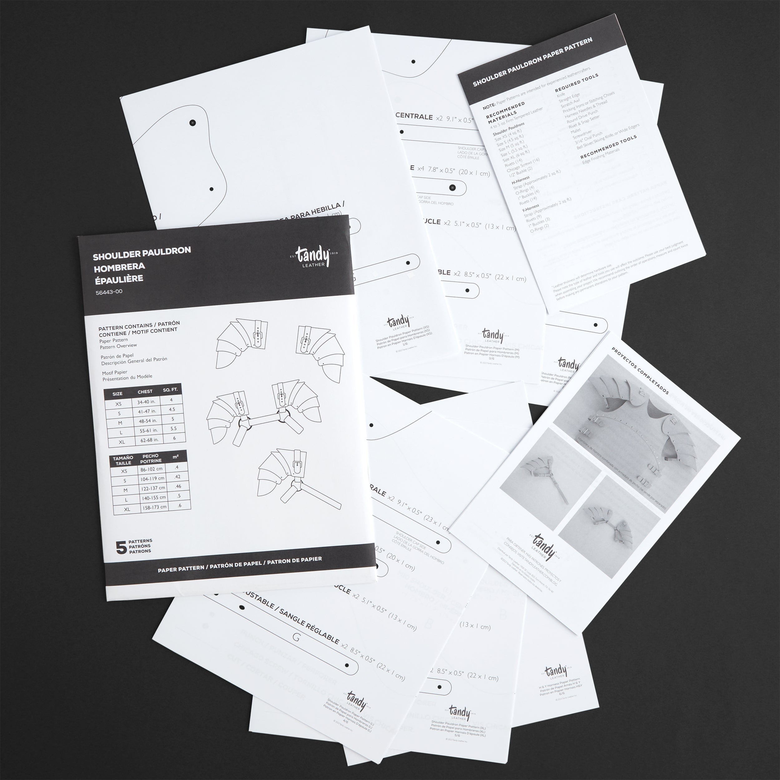 Shoulder Pauldron & Harness Paper Pattern — Tandy Leather Canada