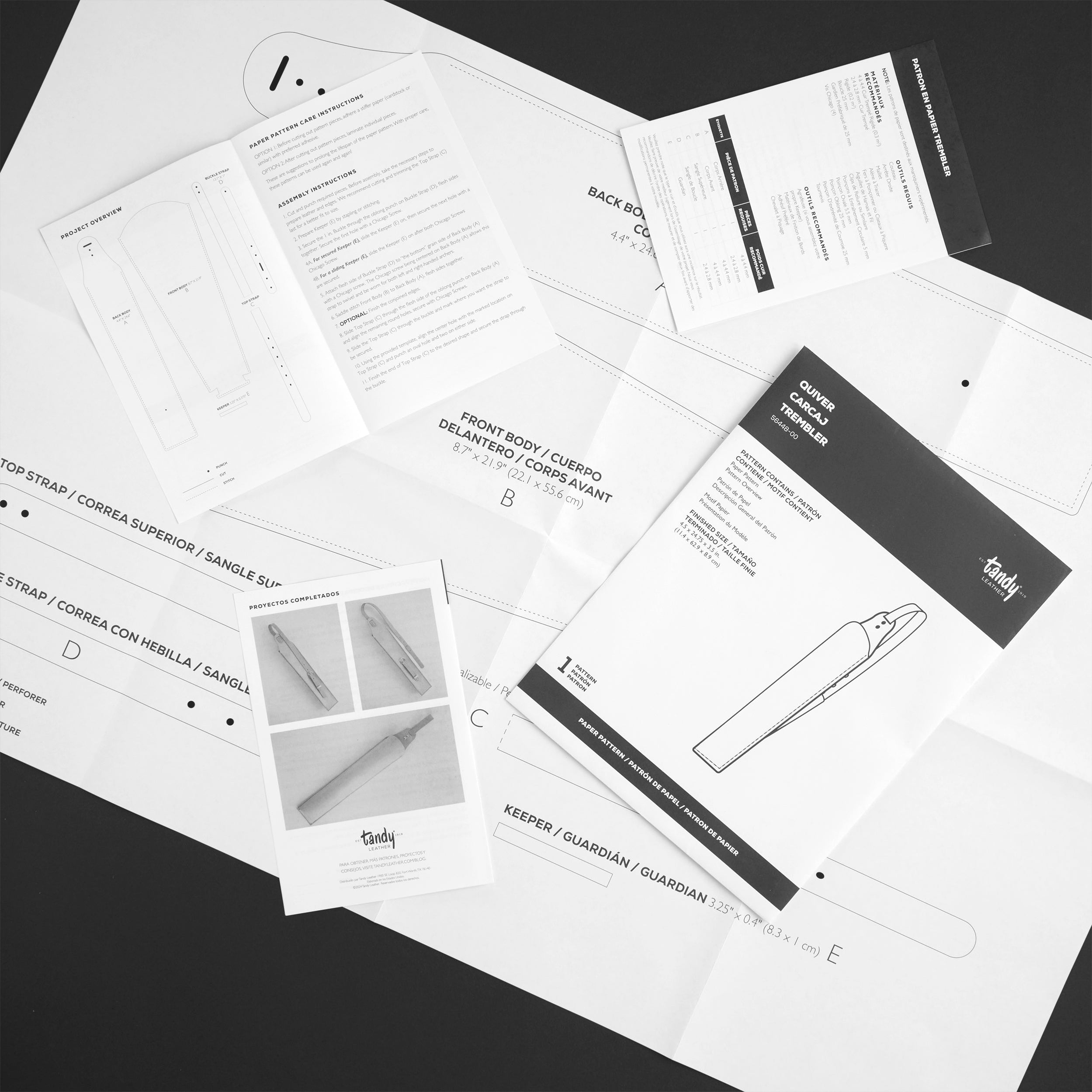 Quiver Paper Pattern — Tandy Leather Canada