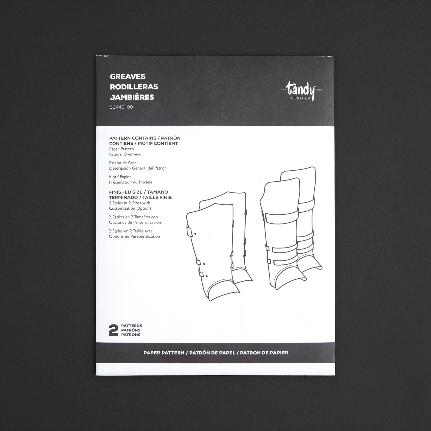 Greaves Paper Pattern — Tandy Leather Canada