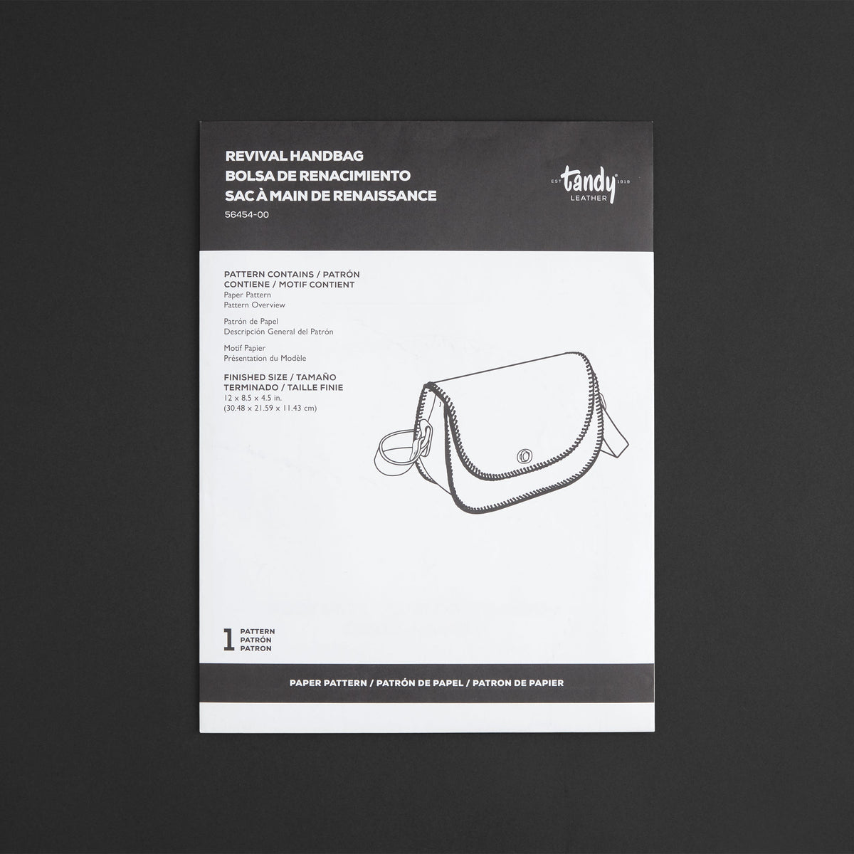 Revival Handbag Paper Pattern — Tandy Leather Canada