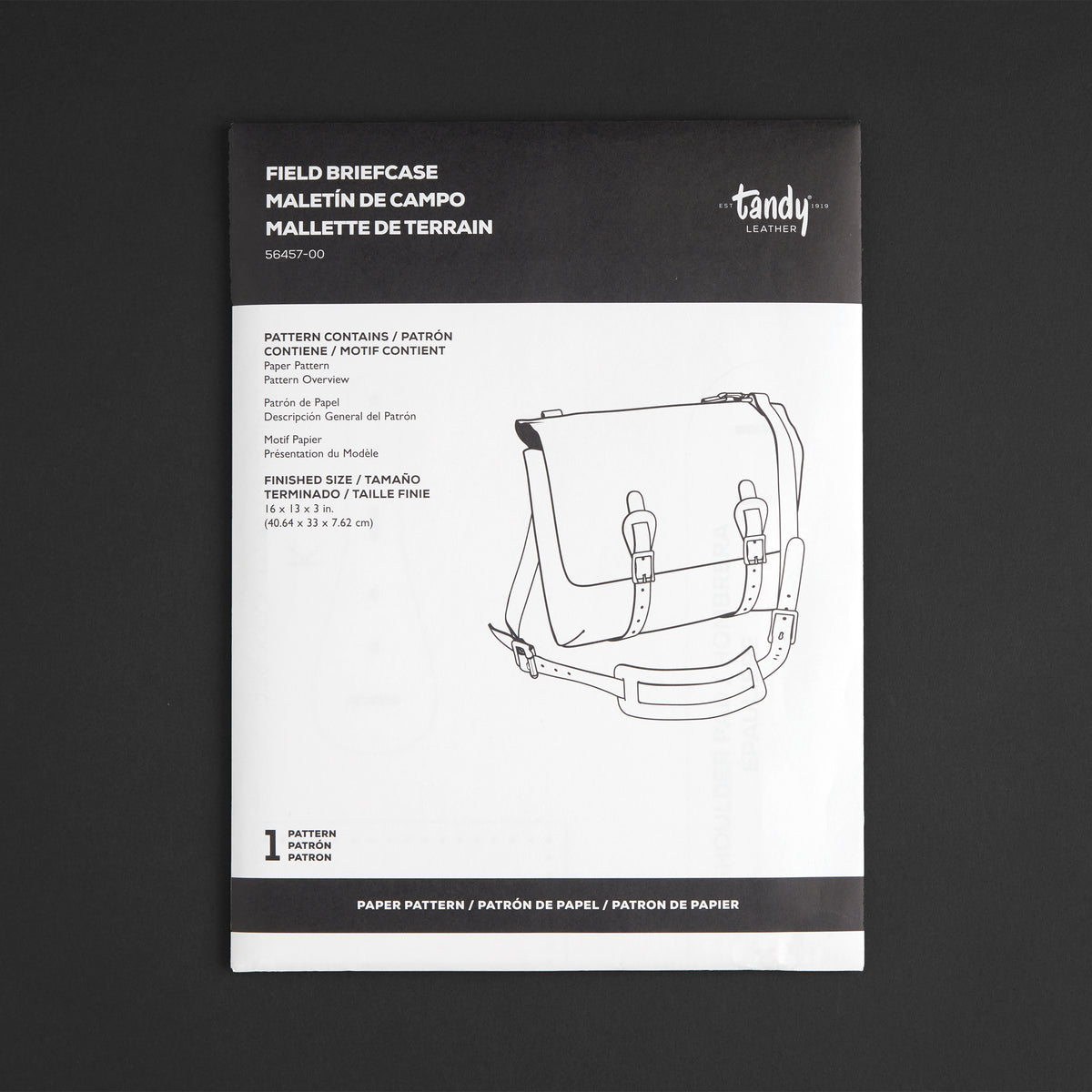 Field Briefcase Paper Pattern — Tandy Leather Canada