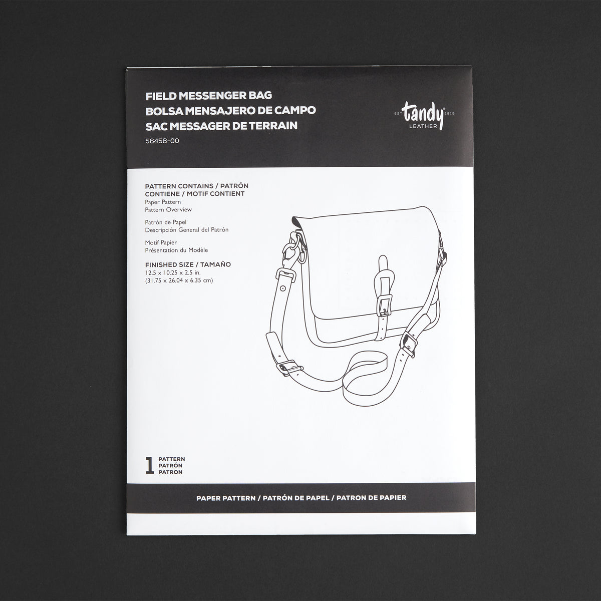 Field Messenger Bag Paper Pattern | Tandy Leather — Tandy Leather Canada