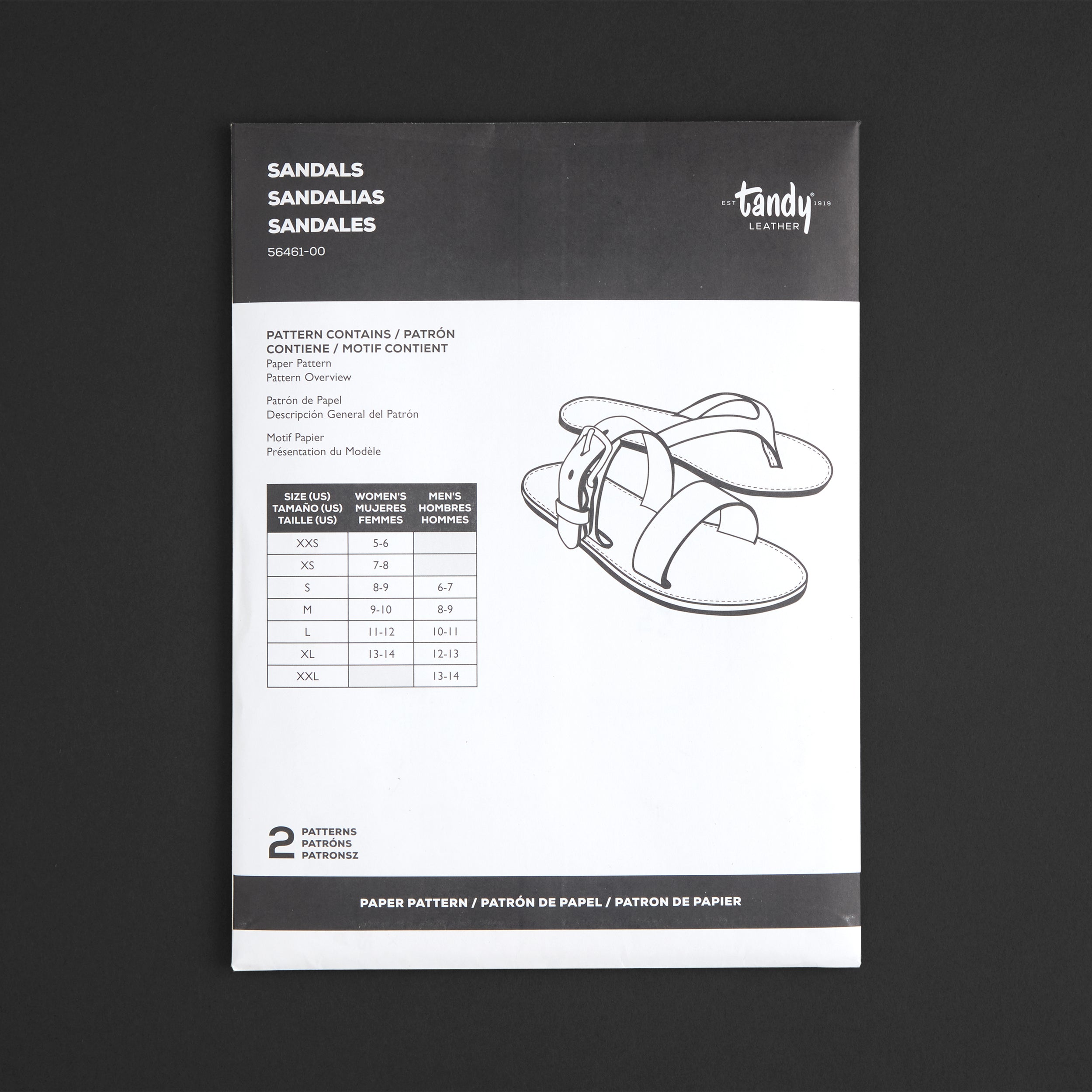 Sandal Paper Pattern | Tandy Leather — Tandy Leather Canada