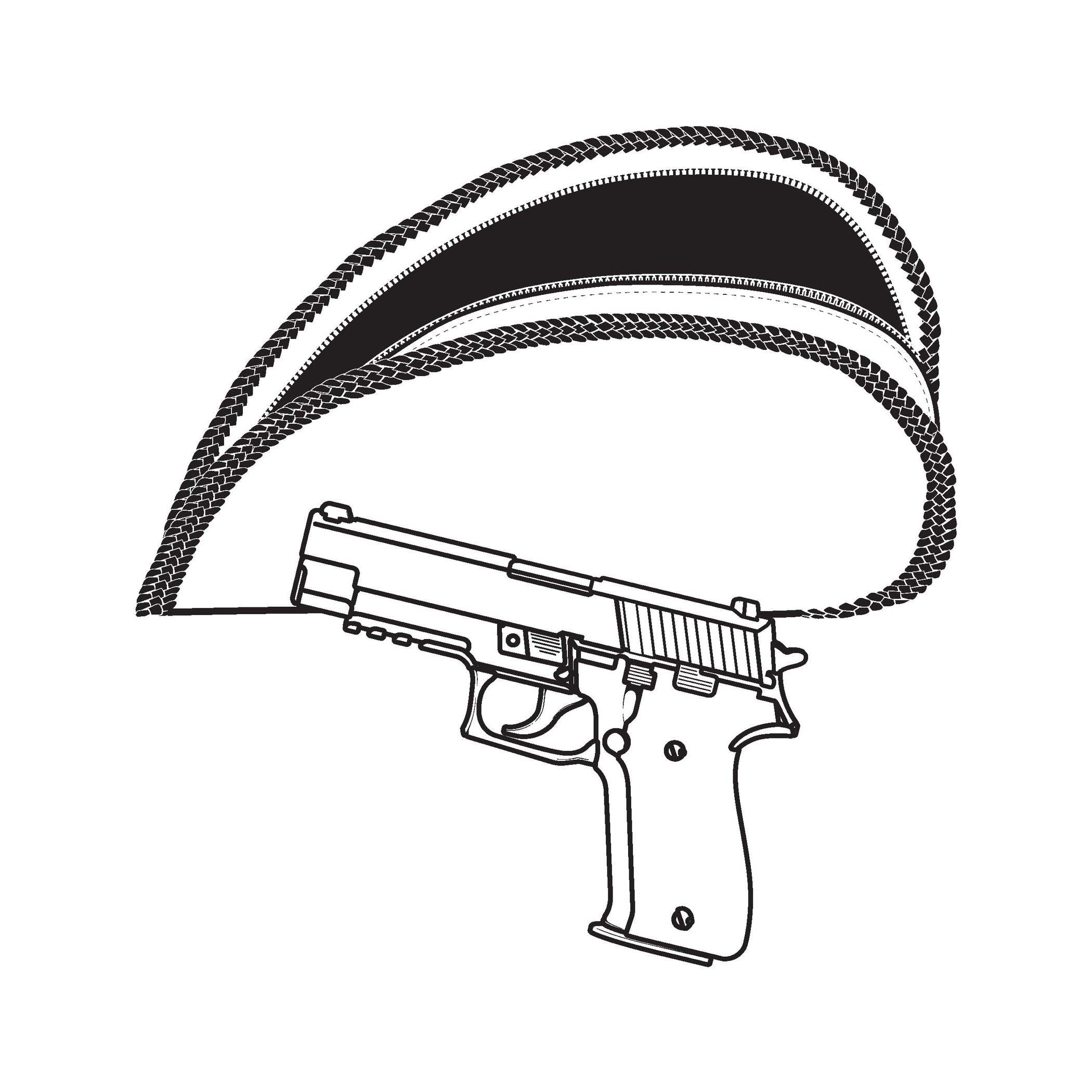 Pistol Caddy Paper Pattern — Tandy Leather Canada