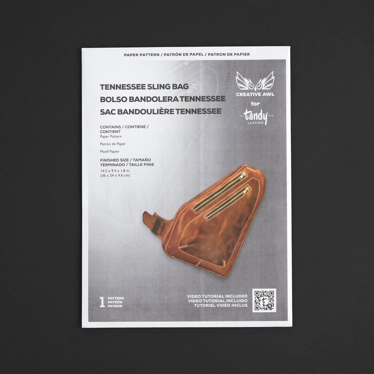 Creative Awl Tennessee Sling Bag Paper | Tandy Leather — Tandy Leather ...