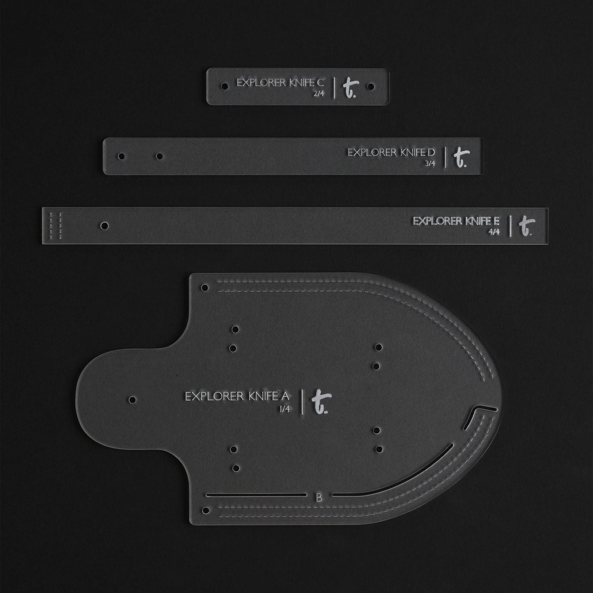Explorer Knife Sheath Acrylic Template — Tandy Leather Canada