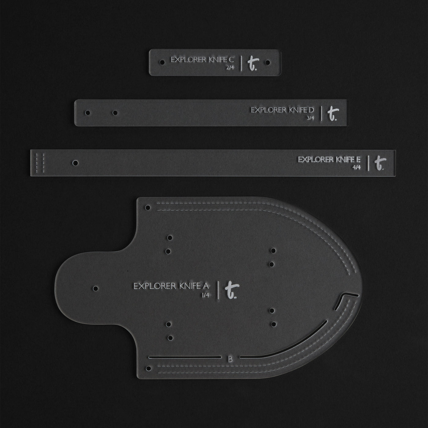 Explorer Knife Sheath Acrylic Template | Tandy Leather — Tandy Leather ...