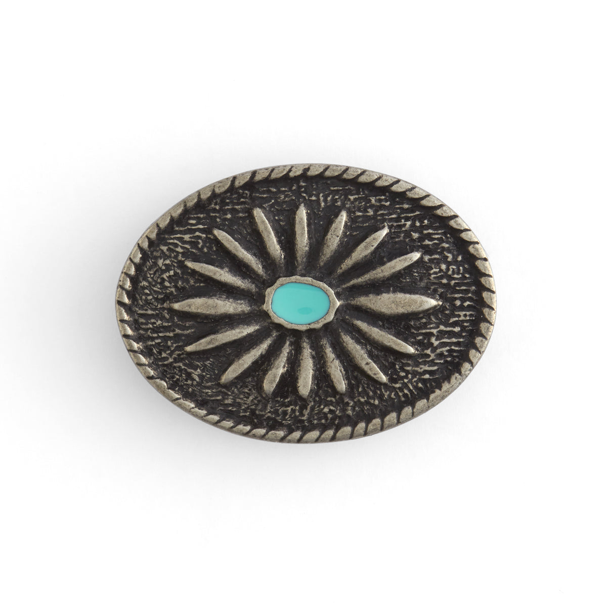 Turquoise Enamel Flower Concho — Tandy Leather Canada