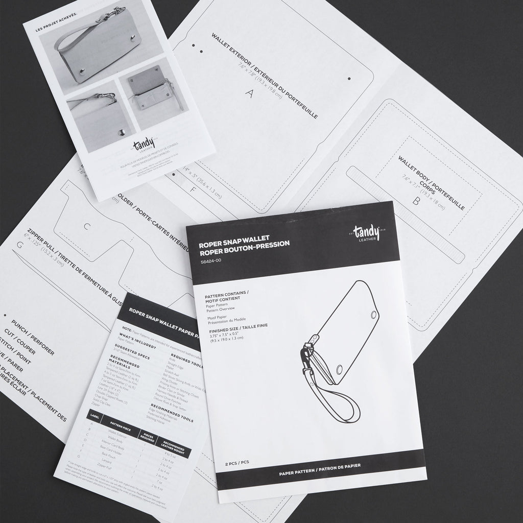 Wallet Paper Patterns — Tandy Leather Canada