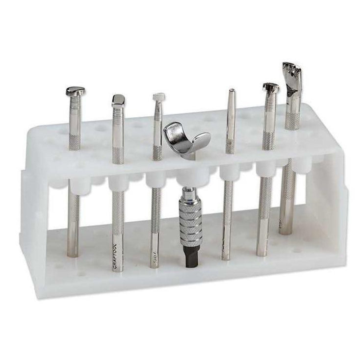 Craftool® Basic 7 Tool Set With Rack — Tandy Leather Canada